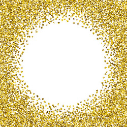 Round gold frame or border Royalty Free Vector Image