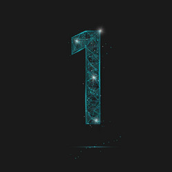 Abstract Number 1 Vector Images (over 12,000)