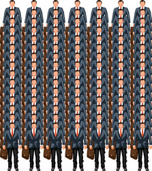 Business crowd 7 Royalty Free Vector Image - VectorStock