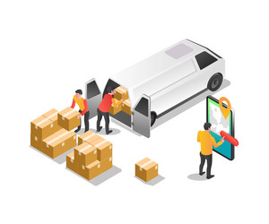 Unloading Van Vector Images (over 420)