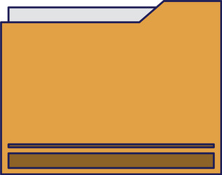 Documents folder files paper cartoon Royalty Free Vector