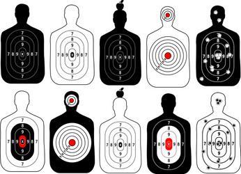 Shooting Range Human Target Vector Images (over 550)