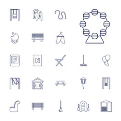 15 outdoor icons Royalty Free Vector Image - VectorStock