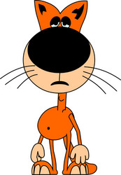 Sad Orange Cat Vector Images (over 120)