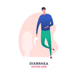 Stick man and woman male and female toilet icon Vector Image