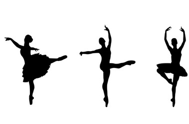Arabesque Ballet Silhouette Clipart