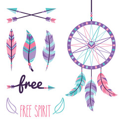 Free spirit cartoon scene Royalty Free Vector Image