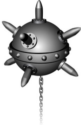 Naval mine Royalty Free Vector Image - VectorStock