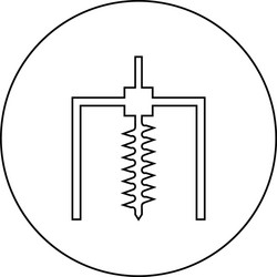 Installation for drilling rig symbol mining bore Vector Image