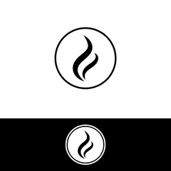 Black and white simple and elegant logo template Vector Image