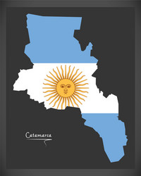 Catamarca argentina map grey Royalty Free Vector Image