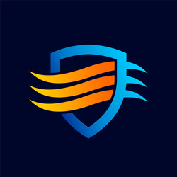 Air cooler logo with wind concept Royalty Free Vector Image