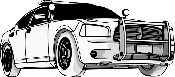 Police car Royalty Free Vector Image - VectorStock