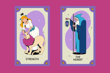 Mexican tarot cards Royalty Free Vector Image - VectorStock