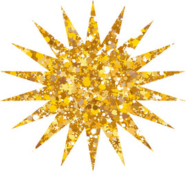 Luxury glitter red star rating award Royalty Free Vector