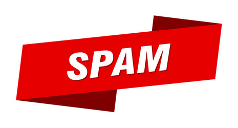 Spam sticker spam label Royalty Free Vector Image