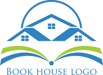 Book-house-logo-design Royalty Free Vector Image