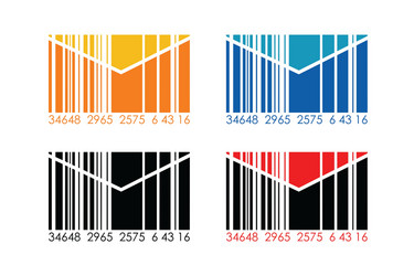 Barcode Letter Vector Images (over 460)