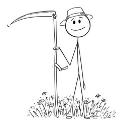 Farmer Stick Figure Vector Images (91)