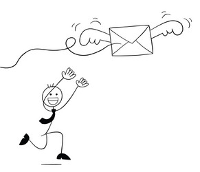 Stickman Delivery Vector Images (over 110)