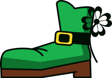 Elf boot isolated Royalty Free Vector Image - VectorStock