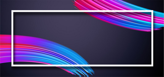 Abstract poster with white round frame Royalty Free Vector