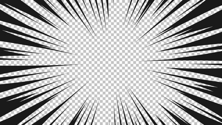 Black comic book transparent background Royalty Free Vector