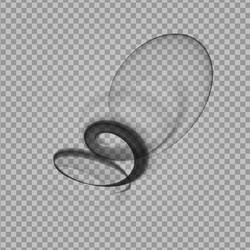 Abstract swirl shape Royalty Free Vector Image