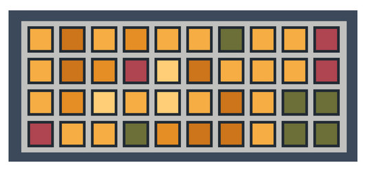 Panel with display and buttons indicators Vector Image