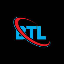 Btl logo letter design Royalty Free Vector Image