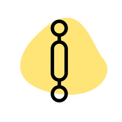 Circular equipment of crane machine Royalty Free Vector