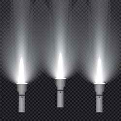 Flashlight and a ray Royalty Free Vector Image