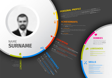 Original Resume Template Vector Images (50)
