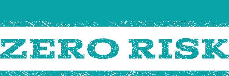Zero risk watermark stamp Royalty Free Vector Image