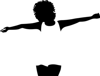 Arms wide open Royalty Free Vector Image - VectorStock