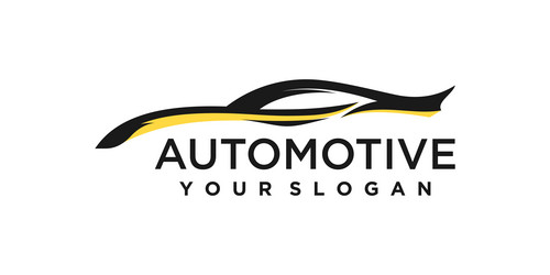 Automotive logo design with modern creative idea Vector Image