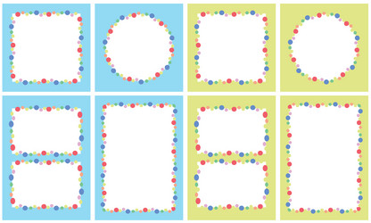 Border frame background worksheet background Vector Image