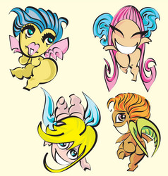 Four Angels Vector Images (over 100)