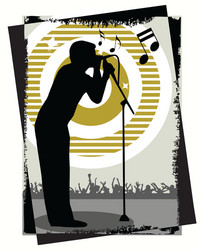 Retro Singer Vector Images (over 4,300)