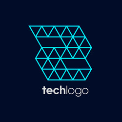 Z letter overlapping shape logo design Royalty Free Vector