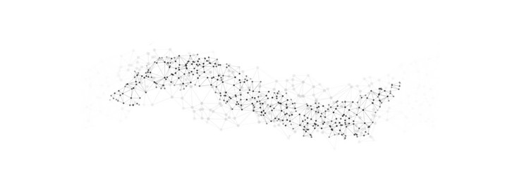 Straight line dots footer of dot horizontal Vector Image