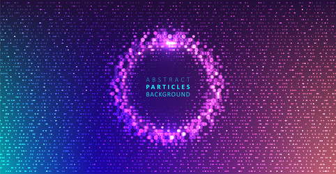 Particles liquid dynamic flow Royalty Free Vector Image