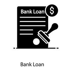 Bank loan Royalty Free Vector Image - VectorStock
