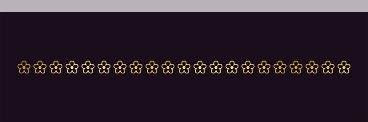 Gold floral separators border text dividers line Vector Image