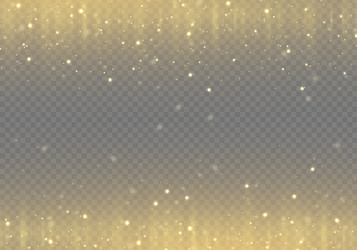Light vertical gold line dust flying falling rain Vector Image