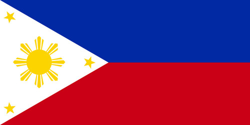 Flag of republic the philippines Royalty Free Vector Image