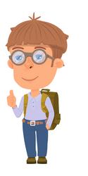 Smart Kid Cartoon Vector Images (over 10,000)