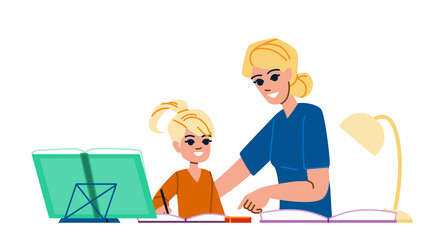 Doing homework cartoon Vector Images & Graphics for Commercial Use ...