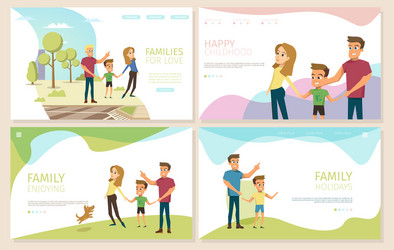 Happy parenthood set Royalty Free Vector Image