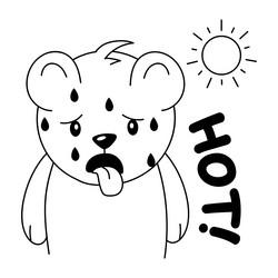 Hot day Royalty Free Vector Image - VectorStock